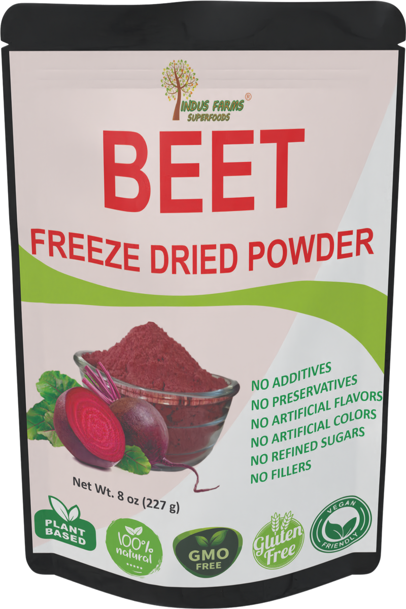 Indus Farms Superfoods Freeze Dried Beet Powder, Additive-Free, GMO-Fr