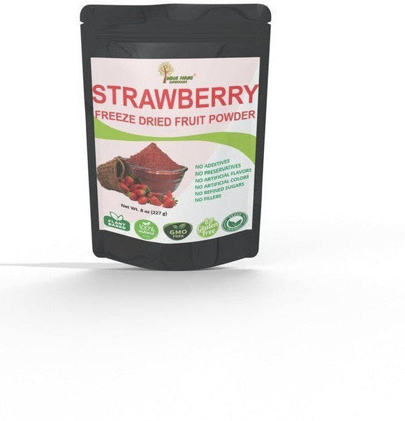 100% Pure Freeze Dried Strawberry Fruit Powder, GMO-Free, Additive-Fre ...
