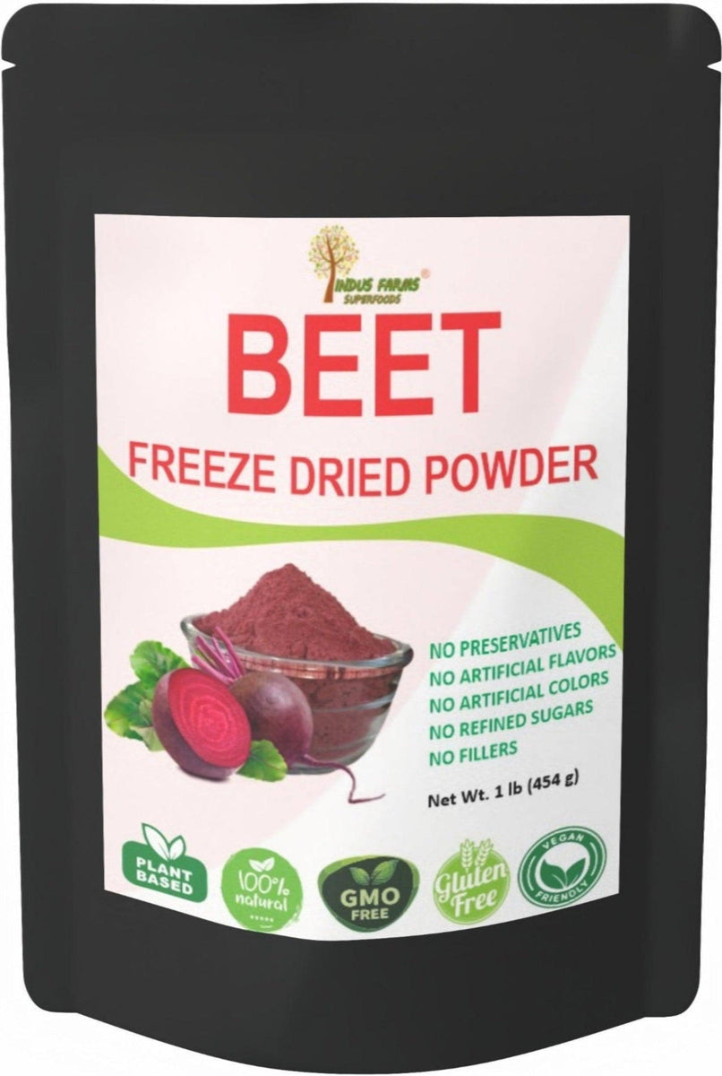 Indus Farms Superfoods Freeze Dried Beet Powder, Additive-Free, GMO-Fr