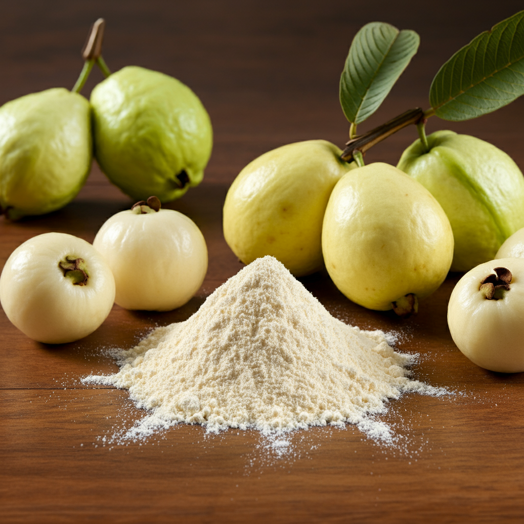 Indus Farms Superfoods Freeze Dried White Guava Fruit Powder, Additive